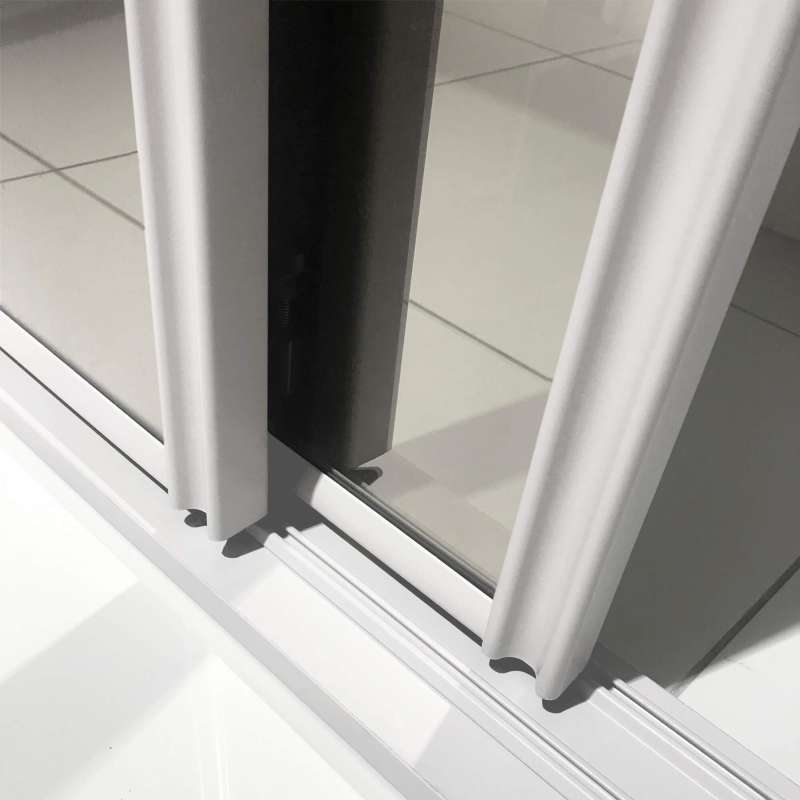 Classic White Frame & Mirror Kit: 4 x 610mm doors (2370mm wide) | Slide ...