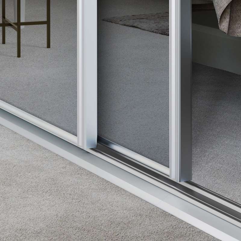 Classic Platinum White Frame & Mirror Kit: 3 x 914mm doors (2672mm wide ...